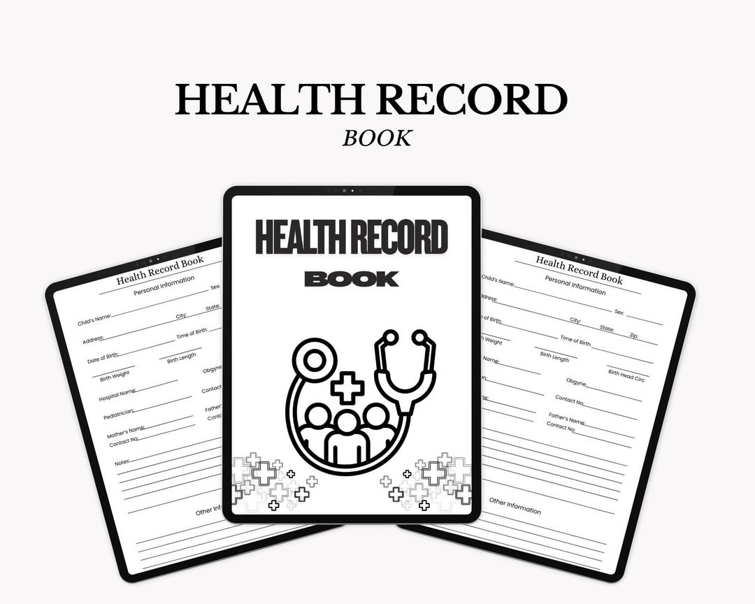 Medical Record Printable, Chronic Illness Medical Planner, Medical Log ...