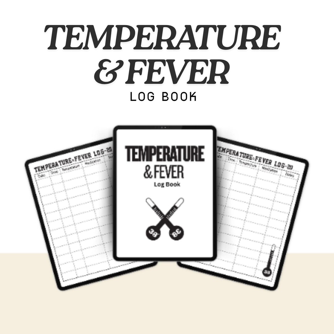 Temperature and Fever Tracker Journal Printable (weather Tracker) - Etsy