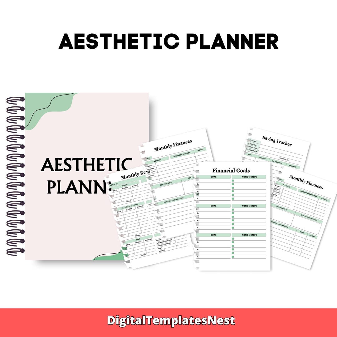 Aesthetic Planner, Esthetic Digital Planner With Links to Apple ...