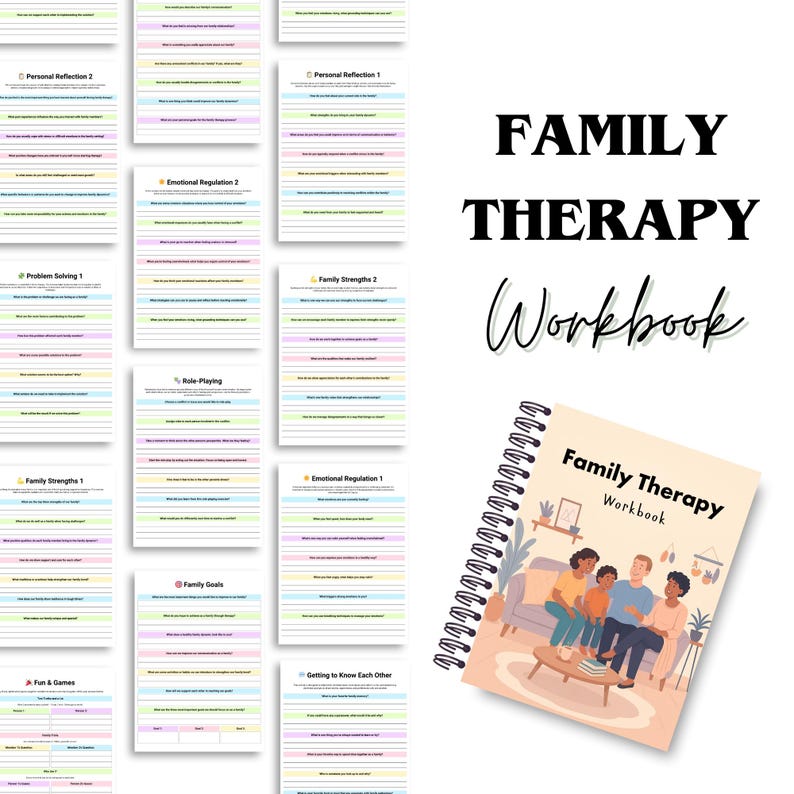 Family Therapy Workbook, Family Therapists Family Therapy Worksheets ...