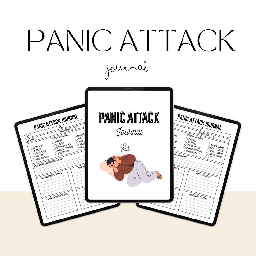 Panic Disorder Tracker Printable: Anxiety & Symptom Journal (PDF) - Etsy