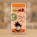 Dragon Ball Z Birthday Invitation: Goku Kids Party Template (editable ...