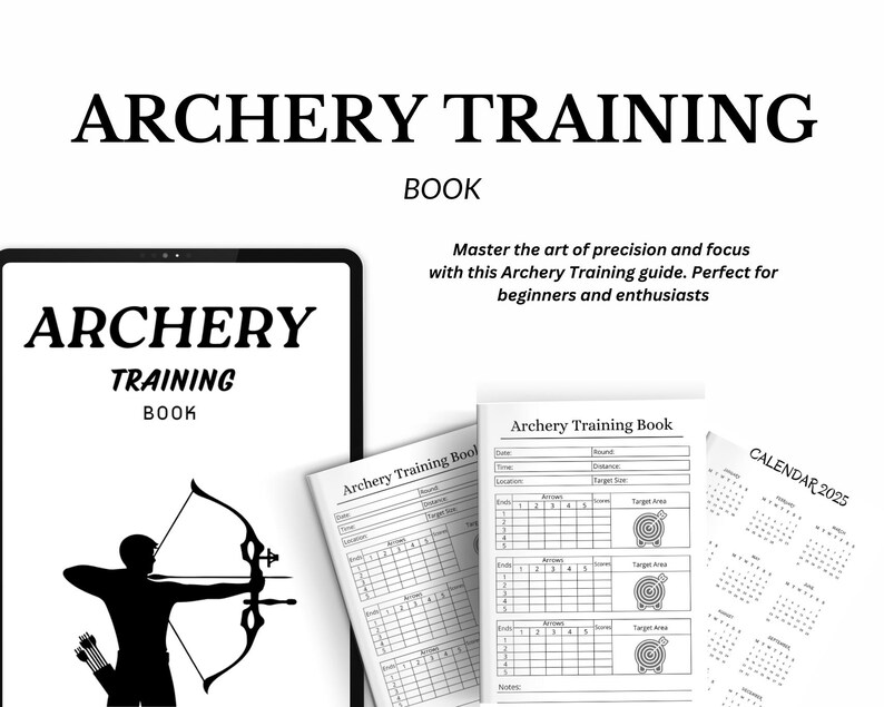 Archery Training Log Book: Score Sheet & Practice Journal (printable ...
