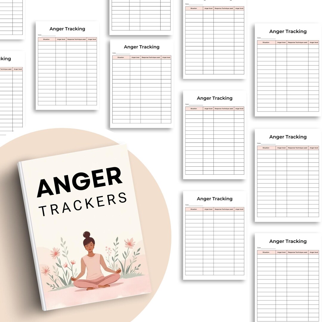 Anger Triggers Tracker, Mood & Habit Log (printable Planner Insert) - Etsy