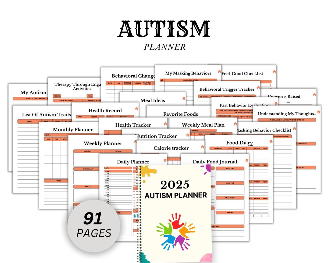 Autism Daily Planner, Behavior and Medication Tracker (printable) - Etsy
