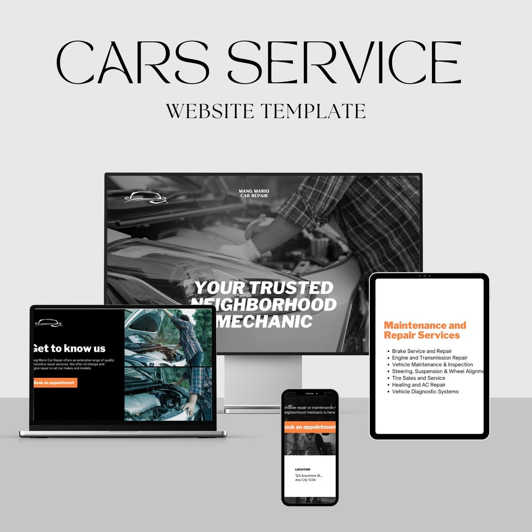 Car Detailing Squarespace Website Template: Modern Auto Business Design ...