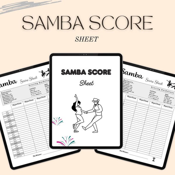 Samba Score Sheet Printable - Etsy