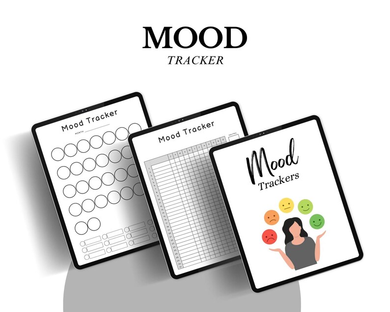 Digital Mood Tracker Spreadsheet: Google Sheets Mood Journal (template ...