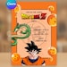 Dragon Ball Z Birthday Invitation: Goku Kids Party Template (editable ...