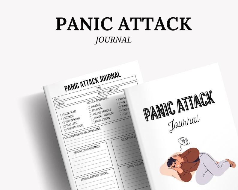 Panic Disorder Tracker Printable: Anxiety & Symptom Journal (PDF ...