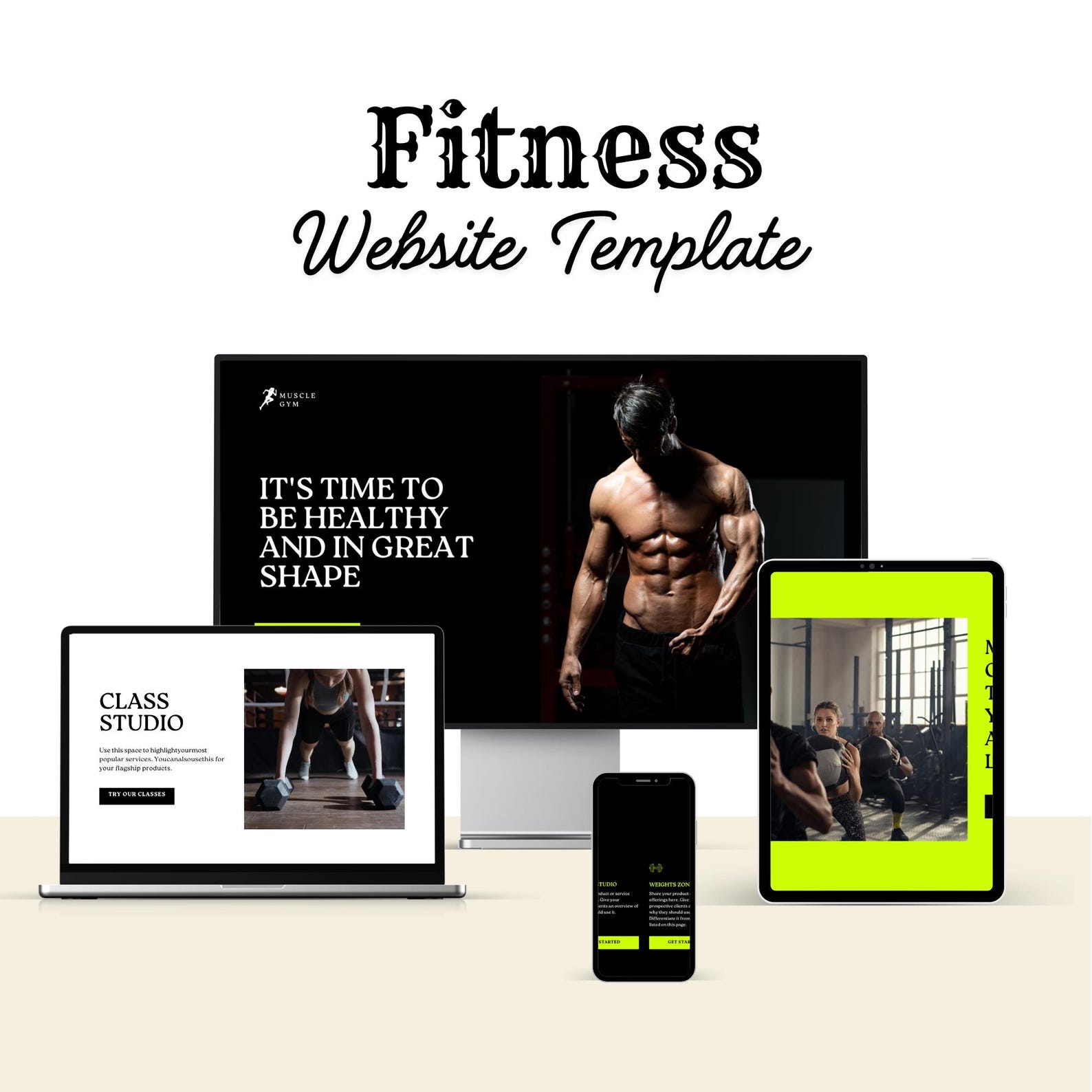 Squarespace Fitness Wellness Website Template, Squarespace Template ...