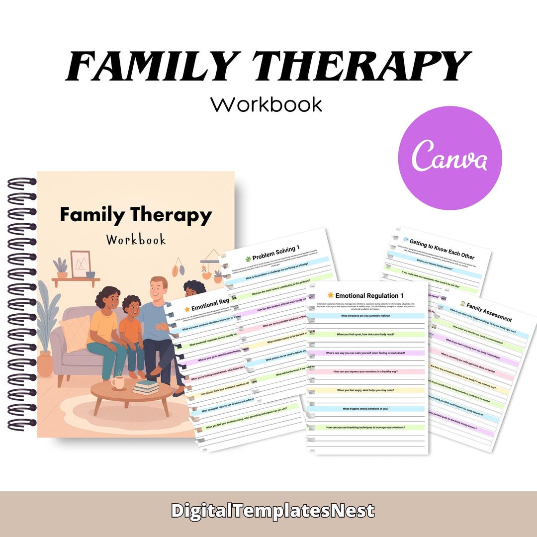 Family Therapy Workbook, Family Therapists Family Therapy Worksheets ...