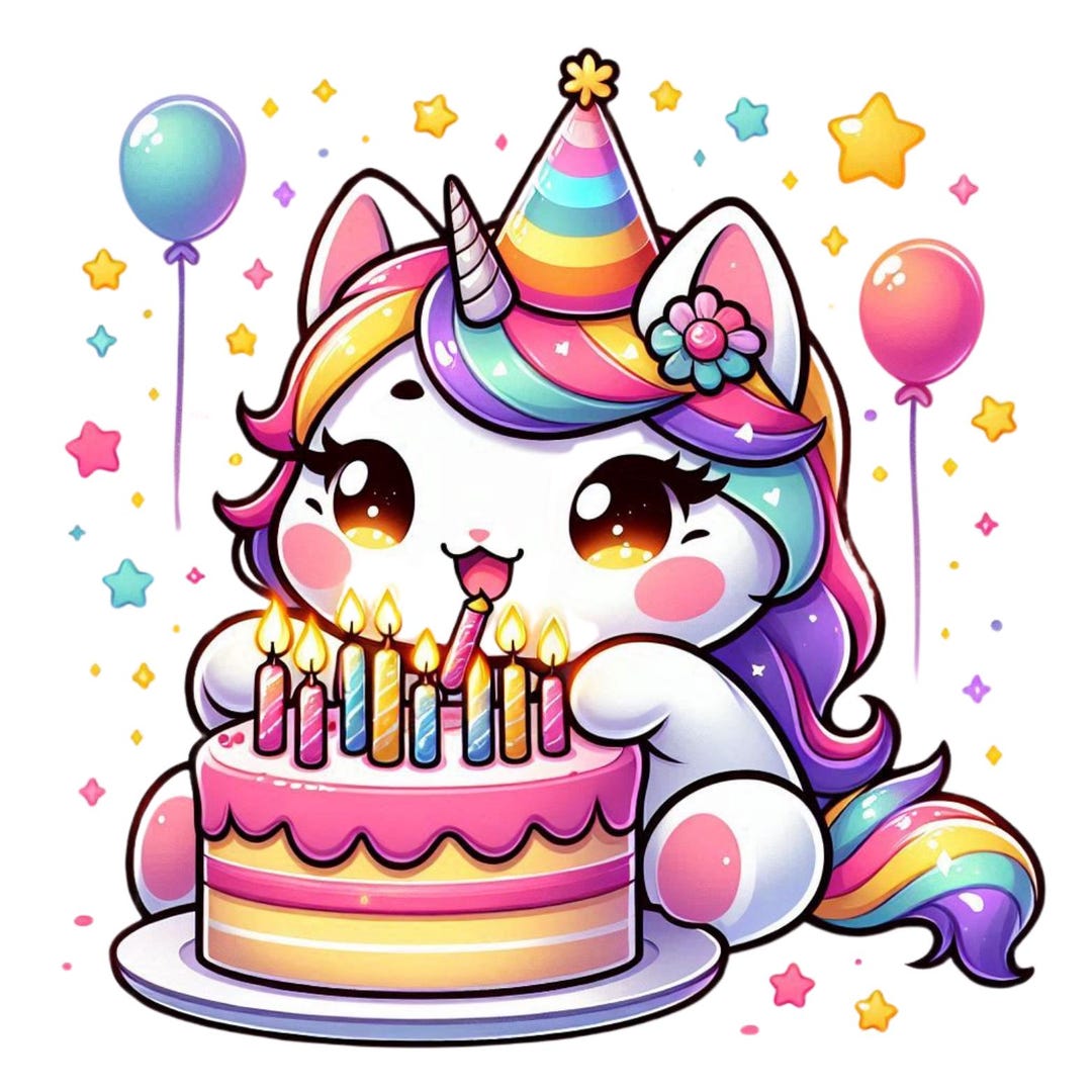 10 Caticorn Clipart Bundle Cute Cat Unicorn Pngs Rainbows Stars Magic ...