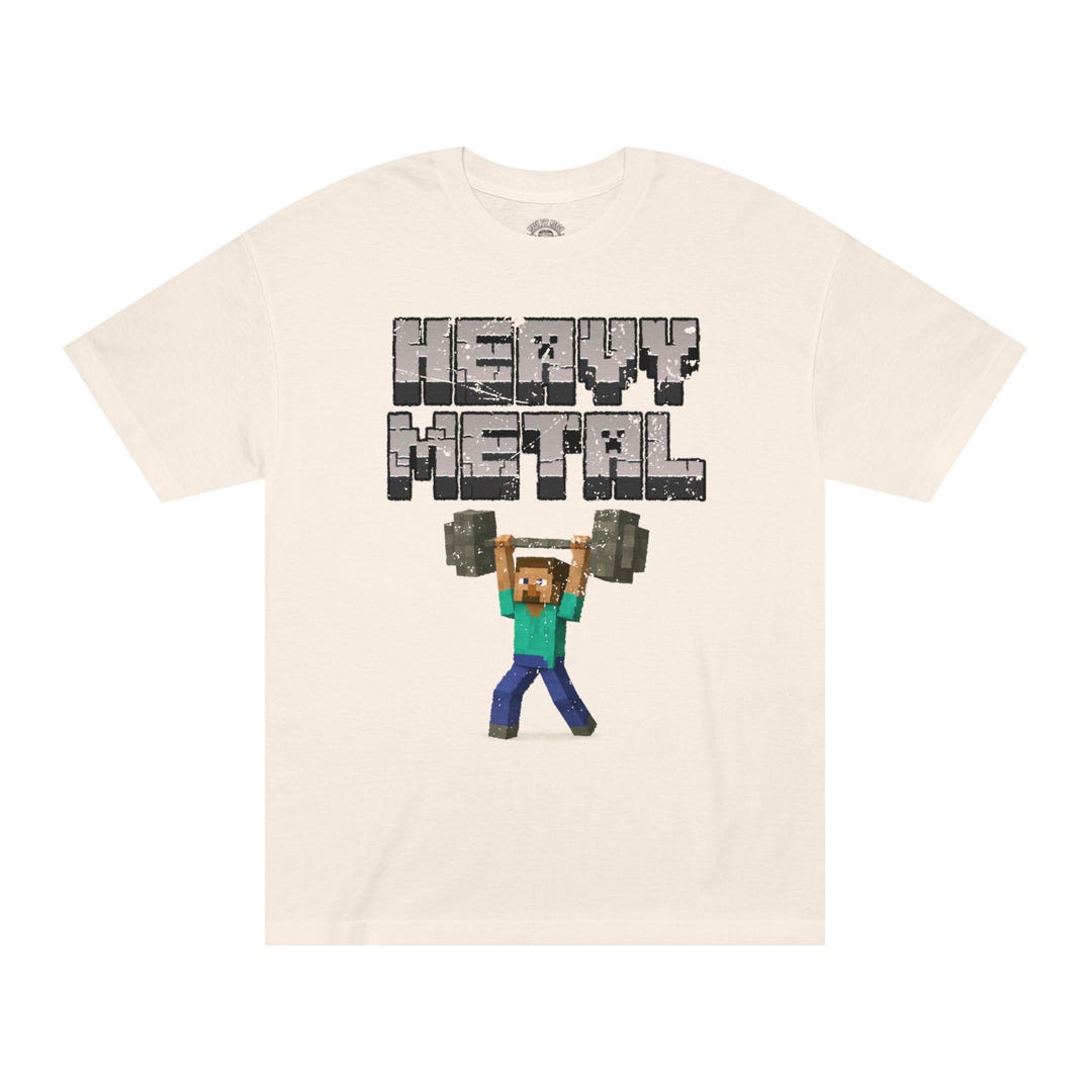 Minecraft Heavy Metal Tee - Etsy
