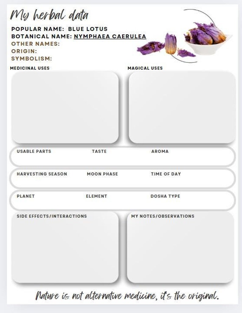 Printable Materia Medica Pages - 25 Plants/herbs You Should Know PLUS ...