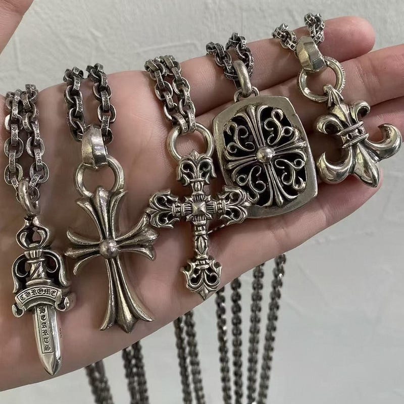 Chrome Heart Cross Big - Etsy