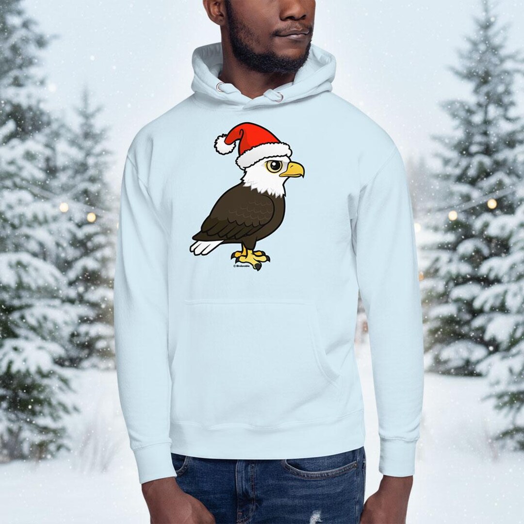 Birdorable Bald Eagle Christmas Hoodie | Bird Lover Holiday Sweatshirt ...