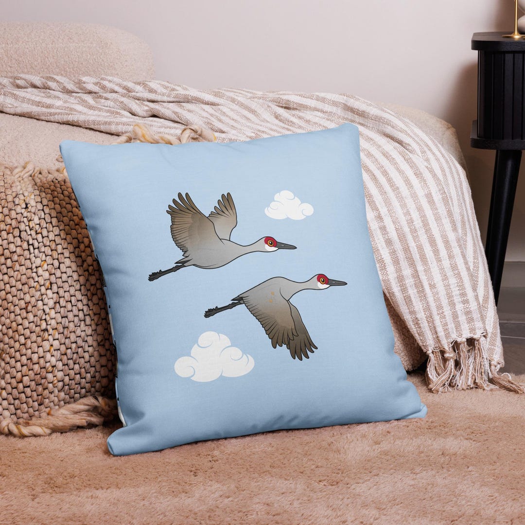 Sandhill Cranes Premium Pillow Case | Three Pillowcase Sizes Available ...