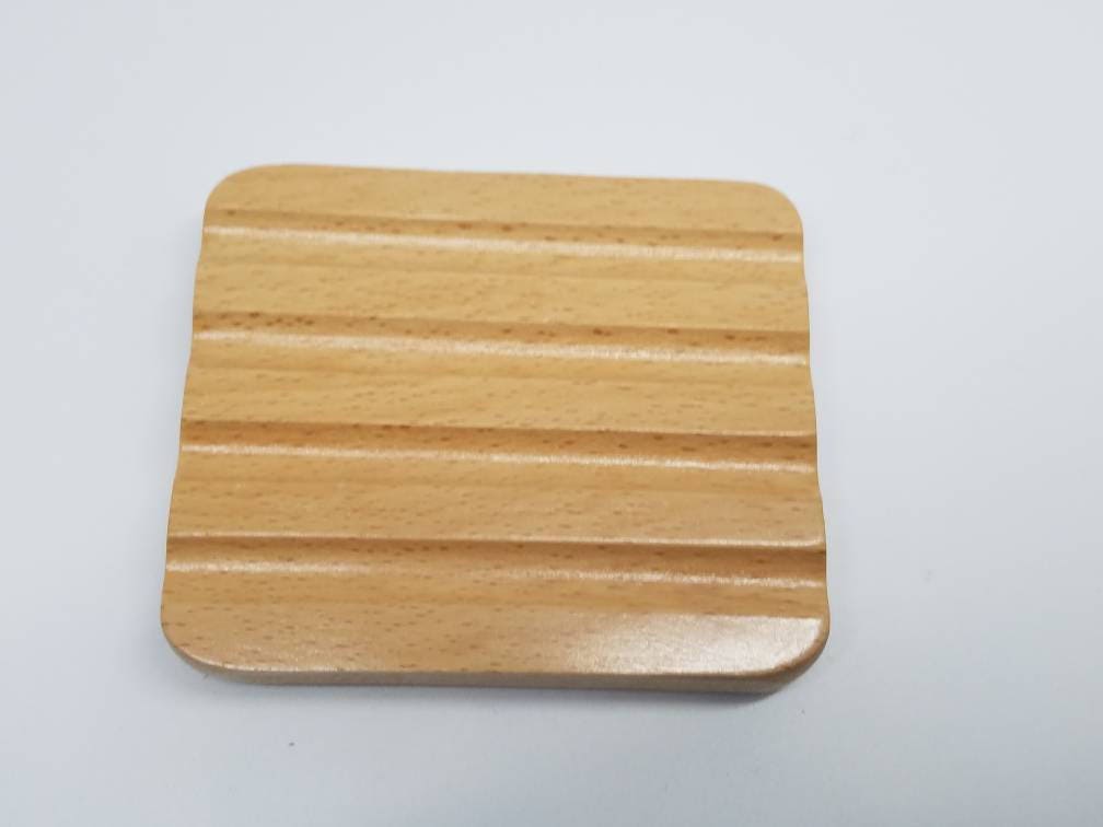 Grooved Rectangle Beechwood Soap Dish Small - Etsy