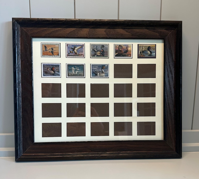 Federal Duck Stamp Picture Frame - Classy Beveled Brown - Etsy