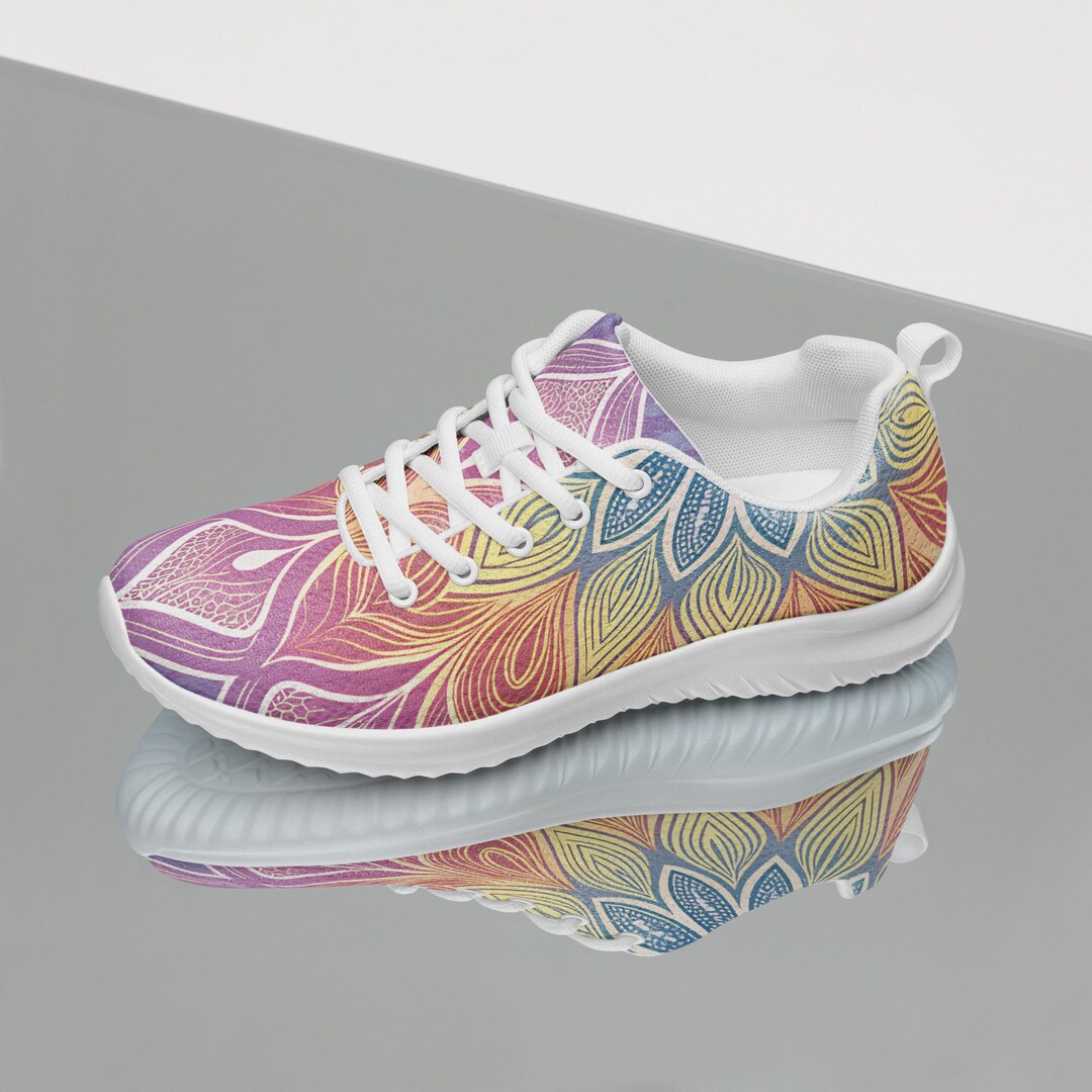 Pink Painted Sneakers | Custom Art Design Shoes | Colorful Flower ...