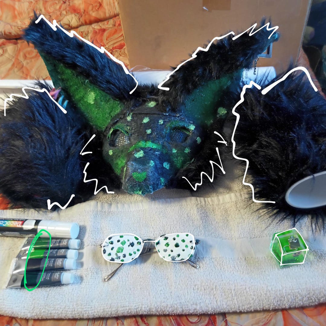 Alien Bat Therian Mask - Etsy