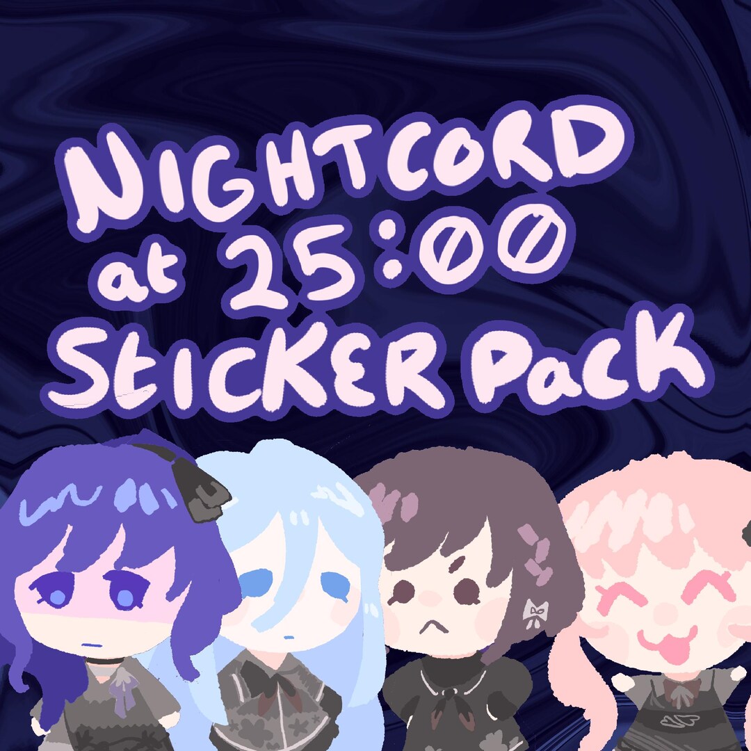 Nightcord at 25:00 Sticker 4 Pack // Kanade, Ena, Mafuyu, Mizuki - Etsy