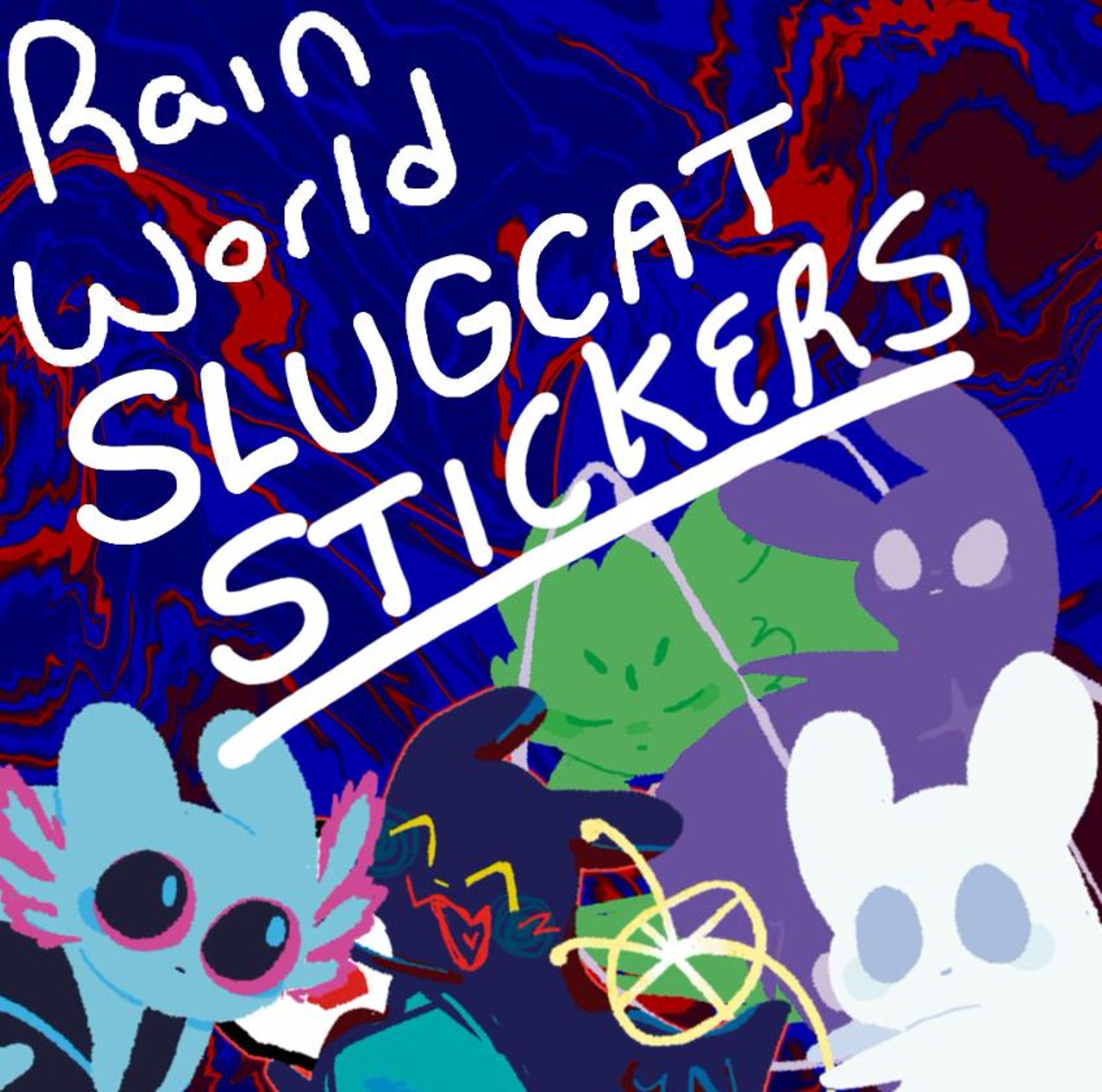 LAST CHANCE - Rain World Downpour Slugcats Sticker Sheet - Etsy