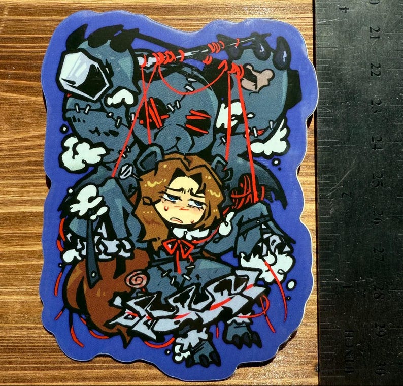Limbus Company EGO CORROSION Vinyl Stickers // Rodion, Ryōshū - Etsy