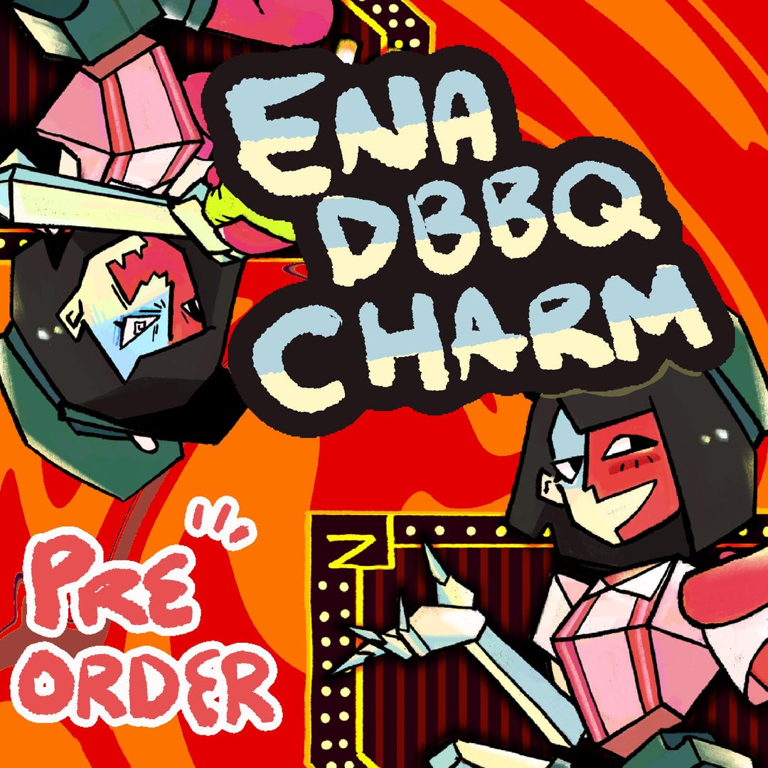 ENA DBBQ Charm || 3in Double Sided - Etsy