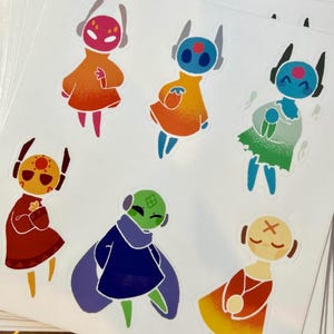 Rain World Downpour Iterators Sticker Sheet - Etsy