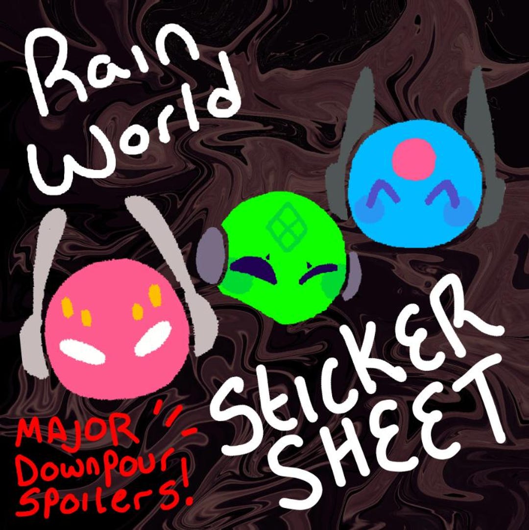 Rain World Downpour Iterators Sticker Sheet - Etsy