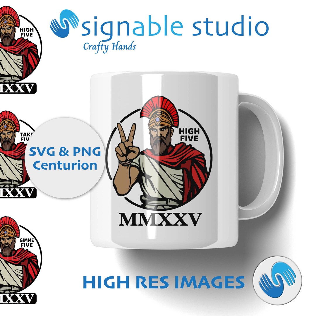 Roman Centurion SVG & PNG Files With "high Five," "take Five," and ...
