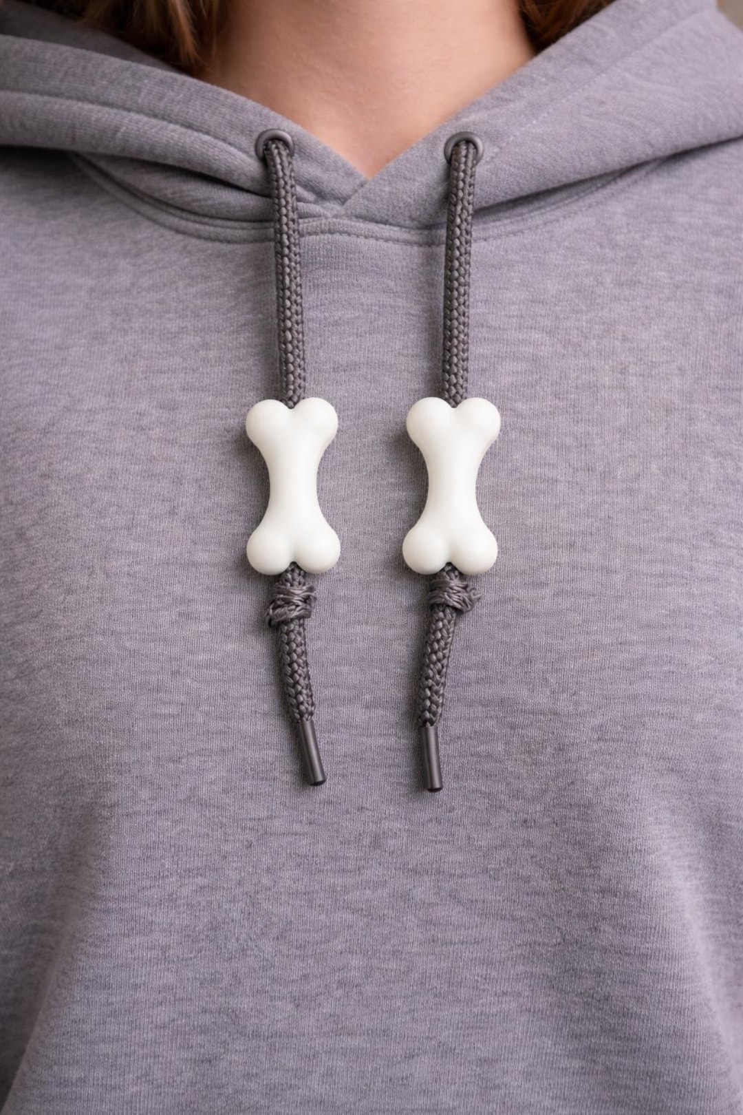 3D Printed Hoodie String Charms – White Bones – String Squad Collection ...