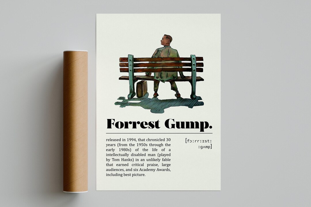 Forrest Gump Poster Movie Poster Minimalist Movie Poster Vintage Retro ...