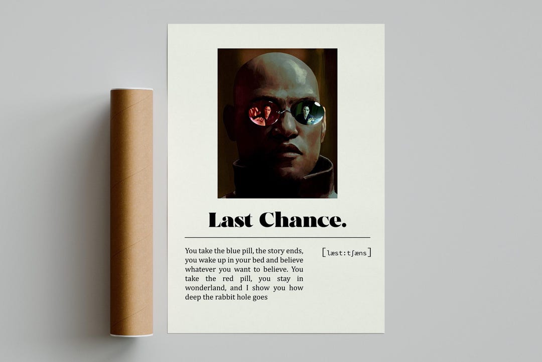 Matrix Last Chance Movie Poster Minimalist Movie Poster Vintage Retro ...