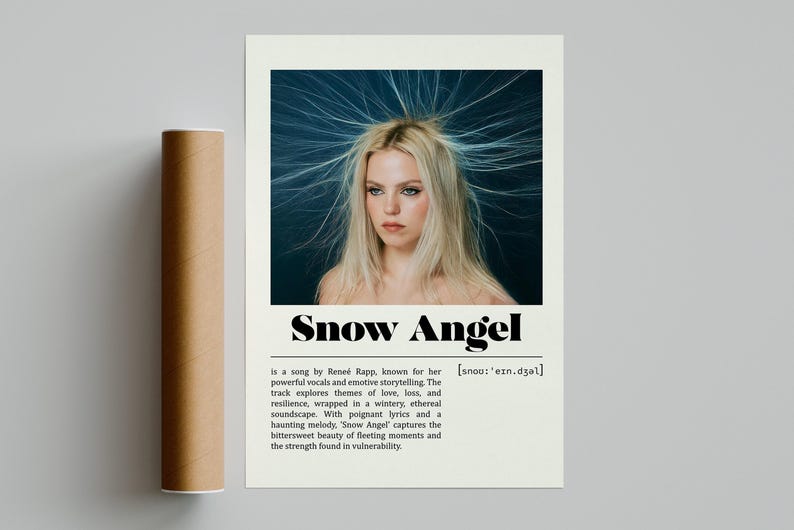 Reneé Rapp Posters Snow Angel Poster Album Cover Poster Print Wall Art ...