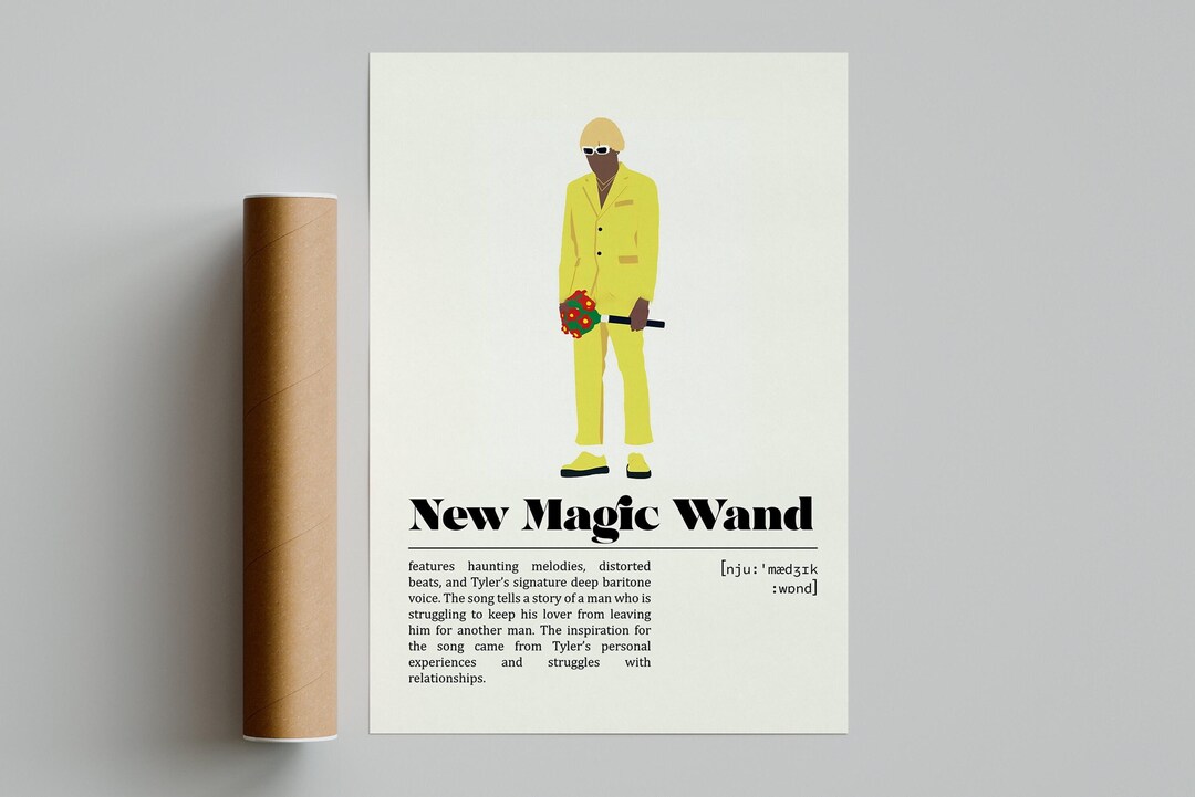 Tyler, the Creator New Magic Wand Poster Minimalist Music Poster ...