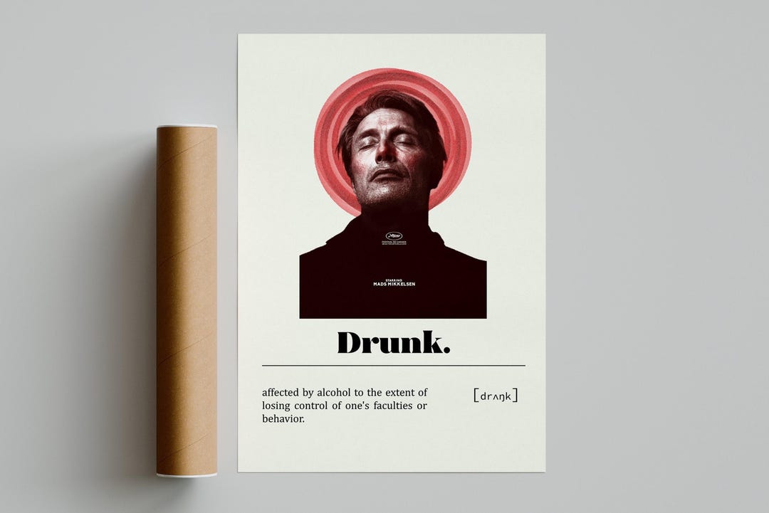 Another Round Drunk Poster Movie Poster Minimalist Movie Poster Vintage ...