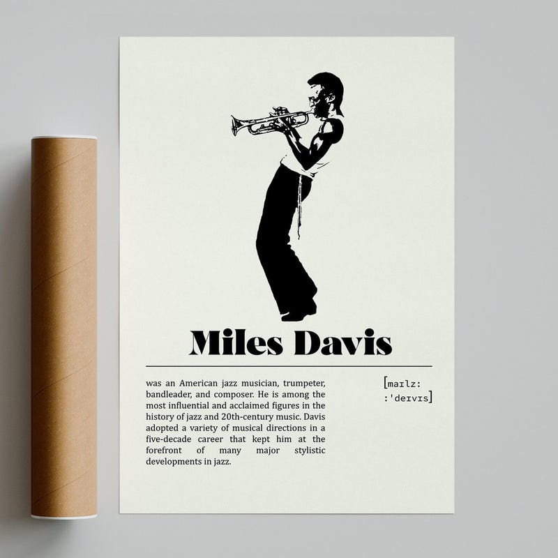 Miles Davis Poster - Etsy