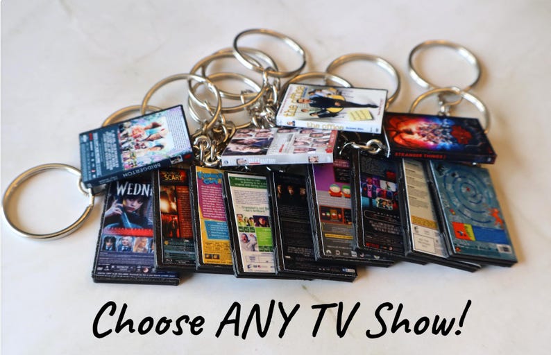 Any TV Show DVD Keychain | Custom Mini TV Series Gift - Etsy