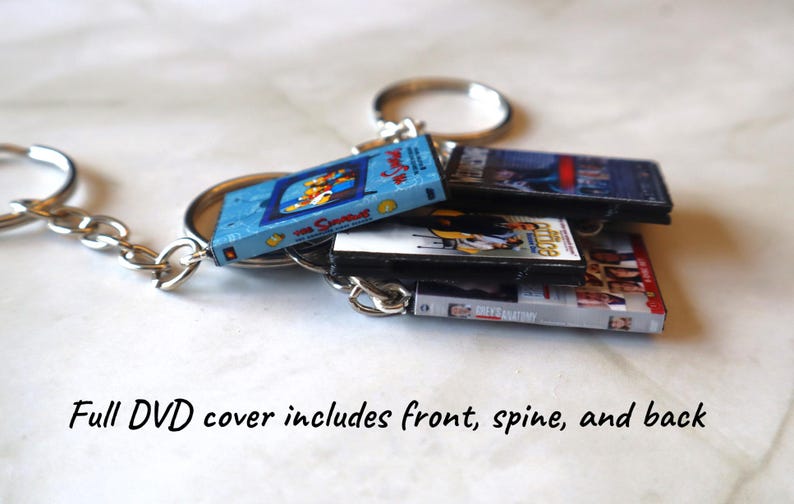 Any TV Show DVD Keychain | Custom Mini TV Series Gift - Etsy