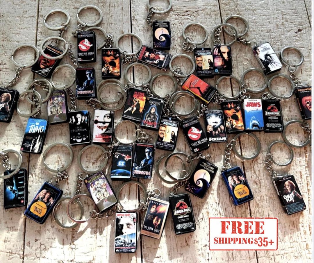 VHS & DVD Movie Keychain | Choose Your Favorite Film or Custom ...