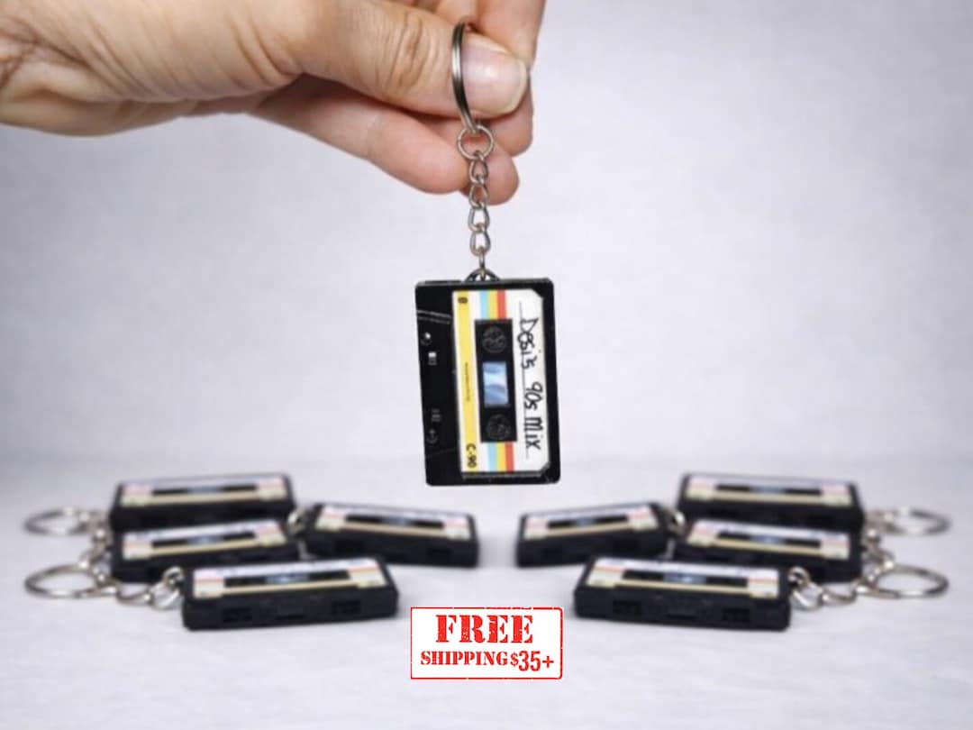 Custom Mini Cassette Tape Keychain • NFC Playlist Link • Personalized ...