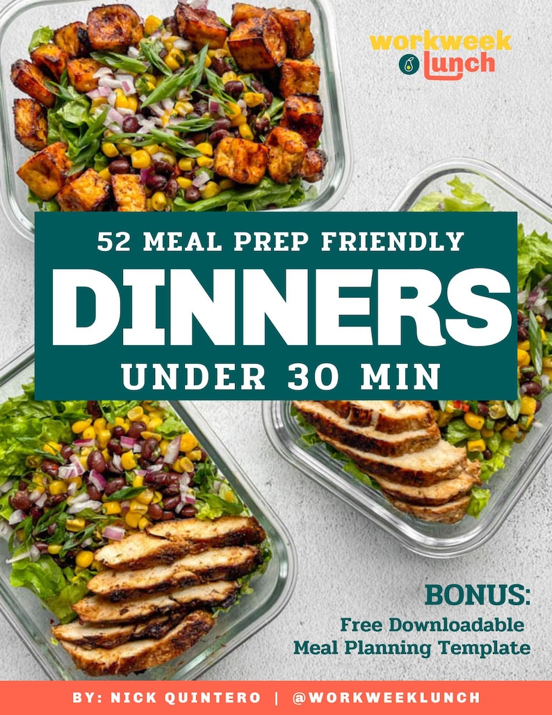 52 Meal Prep Dinners Under 30 Minutes | Quick & Easy Recipes for Busy ...