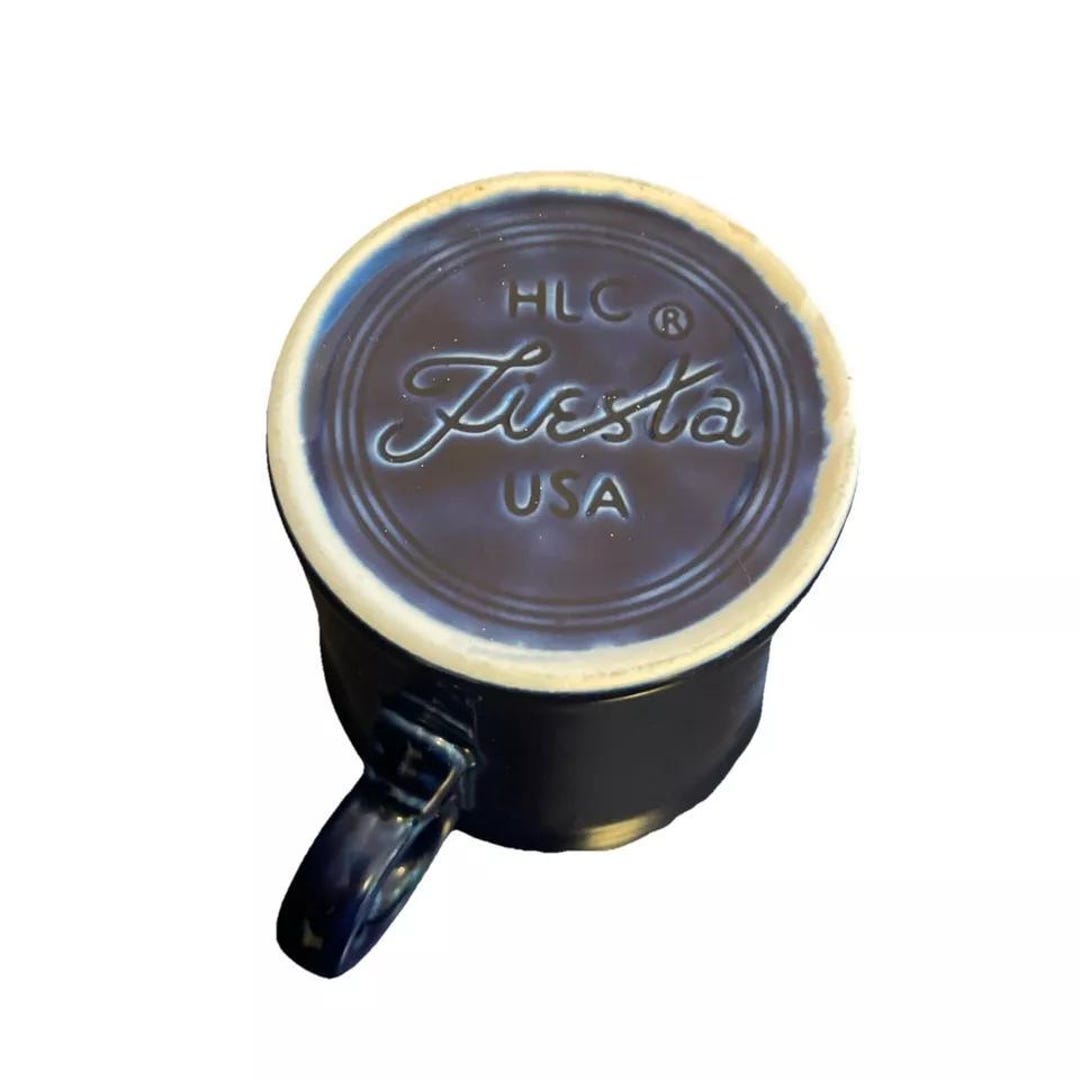 Fiesta Cobalt Blue Tom & Jerry Coffee Mug Ring Handle Homer Laughlin ...