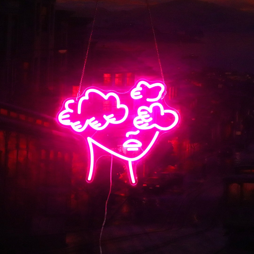 Anime Neon Sign Gift for Her Bar Neon Anime Neon Sign Neon - Etsy