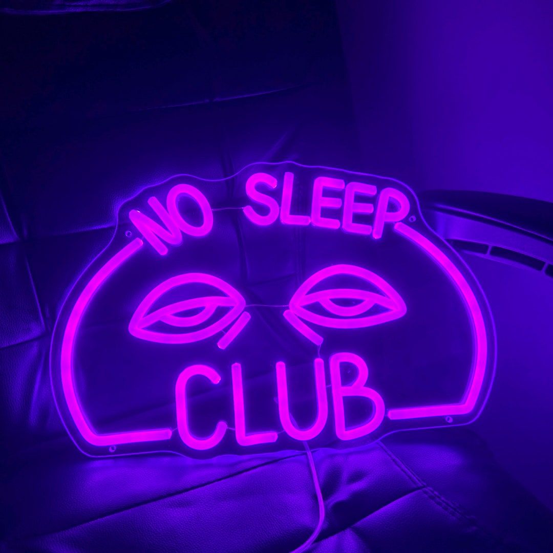 Neon Sign No Sleep Club Neon Sign Custom Neon Sign Etsy neon-sign-no-sleep-club-neon-sign-custom-neon-sign-etsy