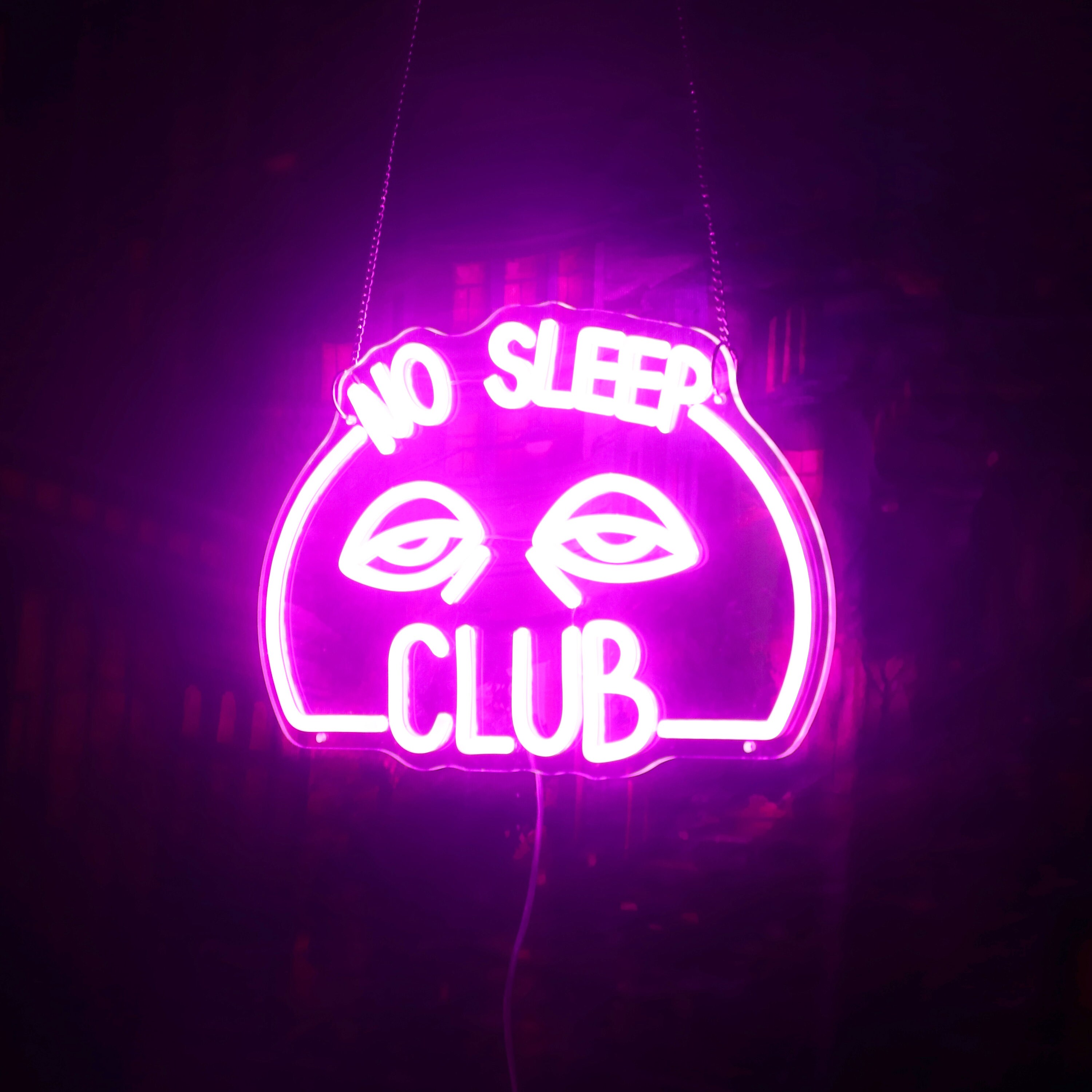 Neon Sign No Sleep Club Neon Sign Custom Neon Sign - Etsy