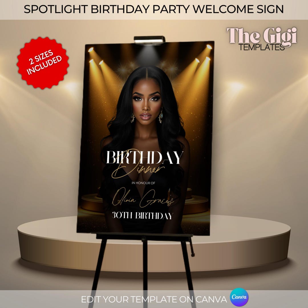 VIP Lights Birthday Party Welcome Sign, Premiere Night Entrance Signage ...